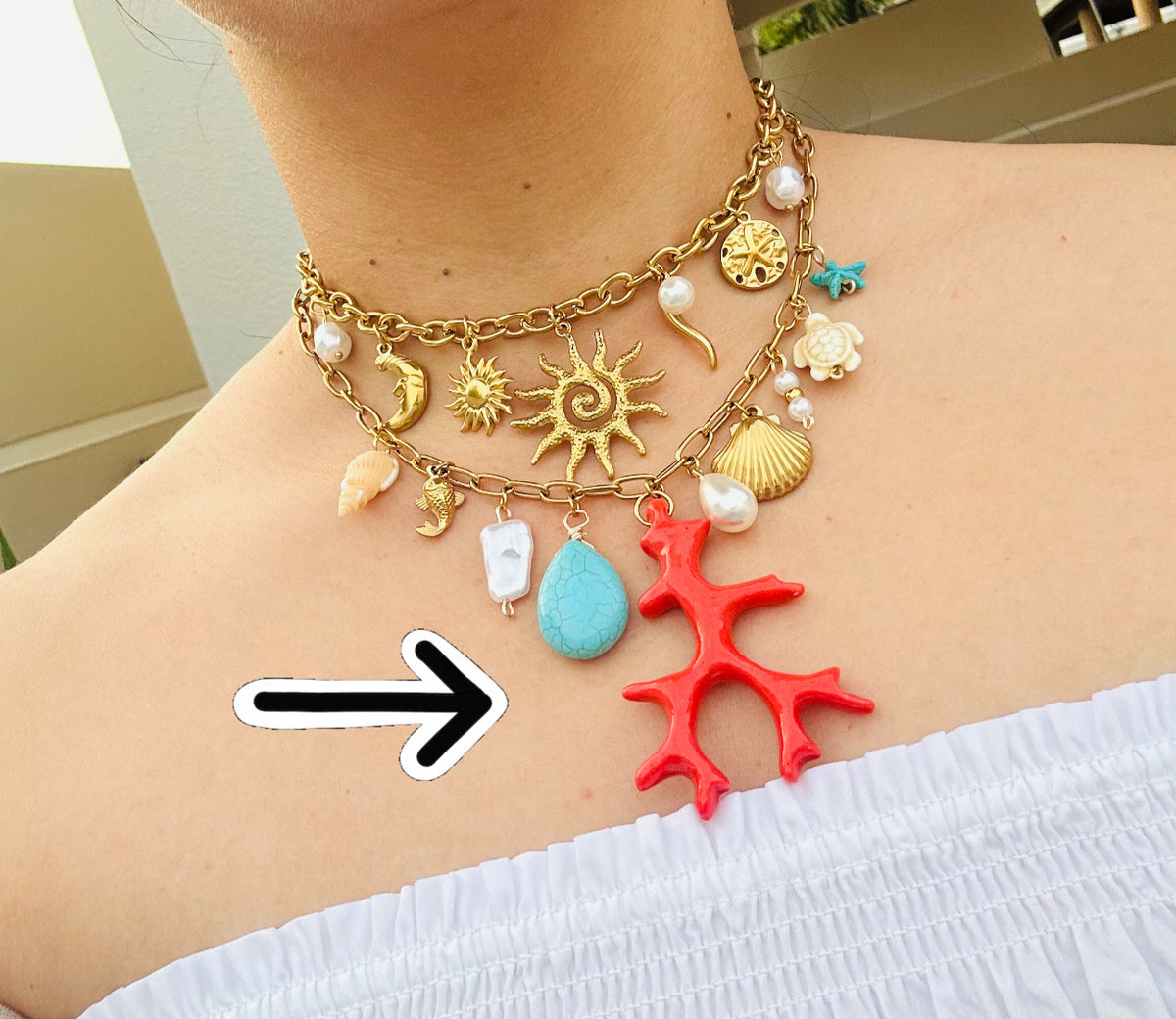 Coral Collar •– Piketua's by Frances