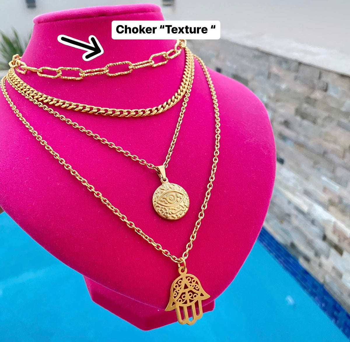 Choker texture • Gold– Piketua's by Frances